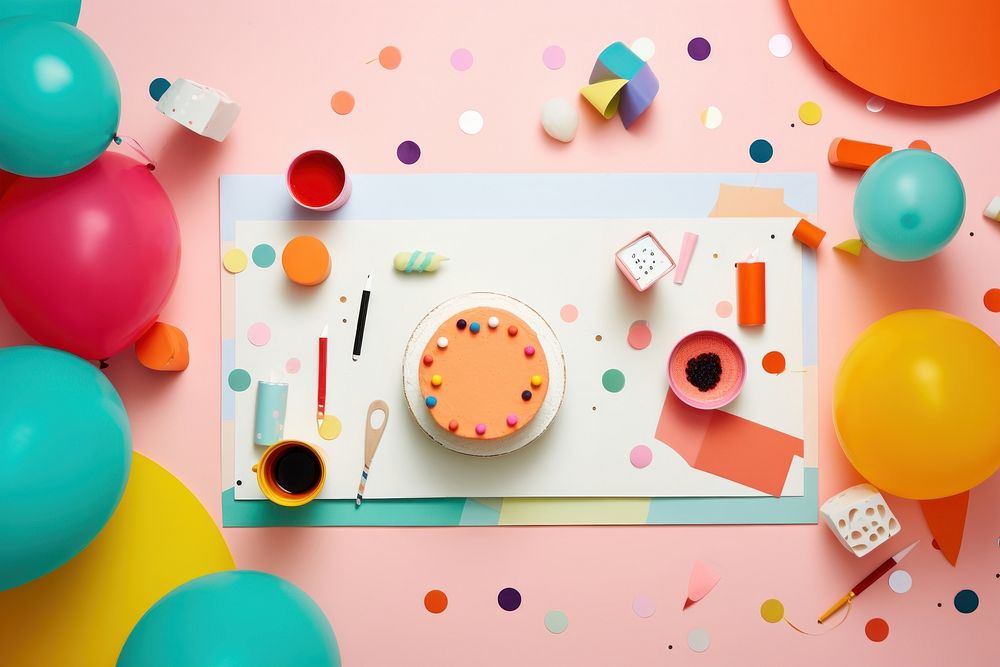 Retro collage birthday party fun | Free Photo - rawpixel