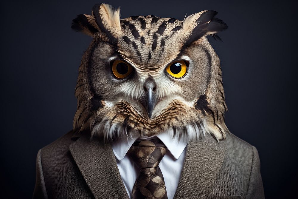Owl portrait animal photo. | Free Photo - rawpixel
