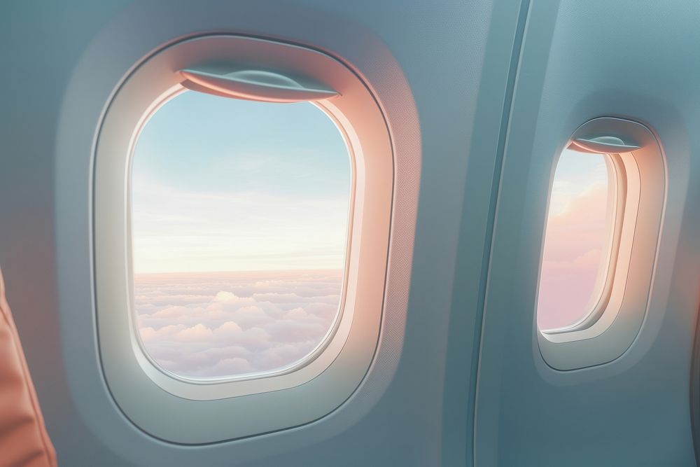 Airplane window aircraft vehicle transportation. | Free Photo - rawpixel
