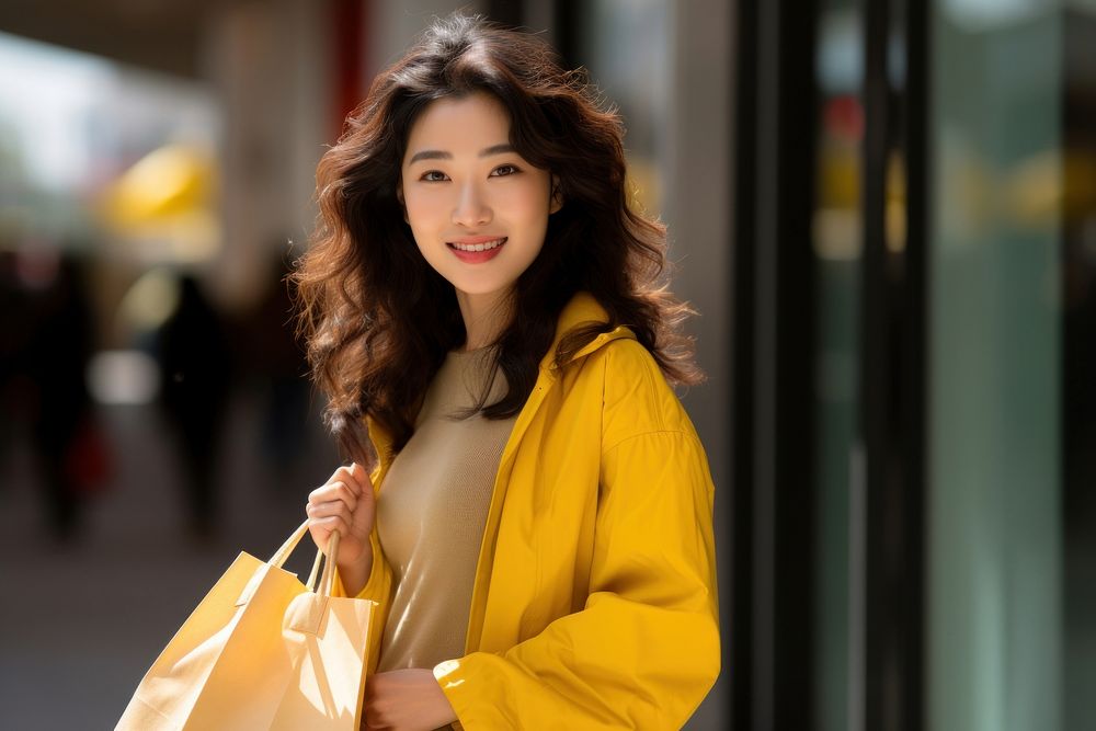 Shopping alone holding adult woman. | Premium Photo - rawpixel
