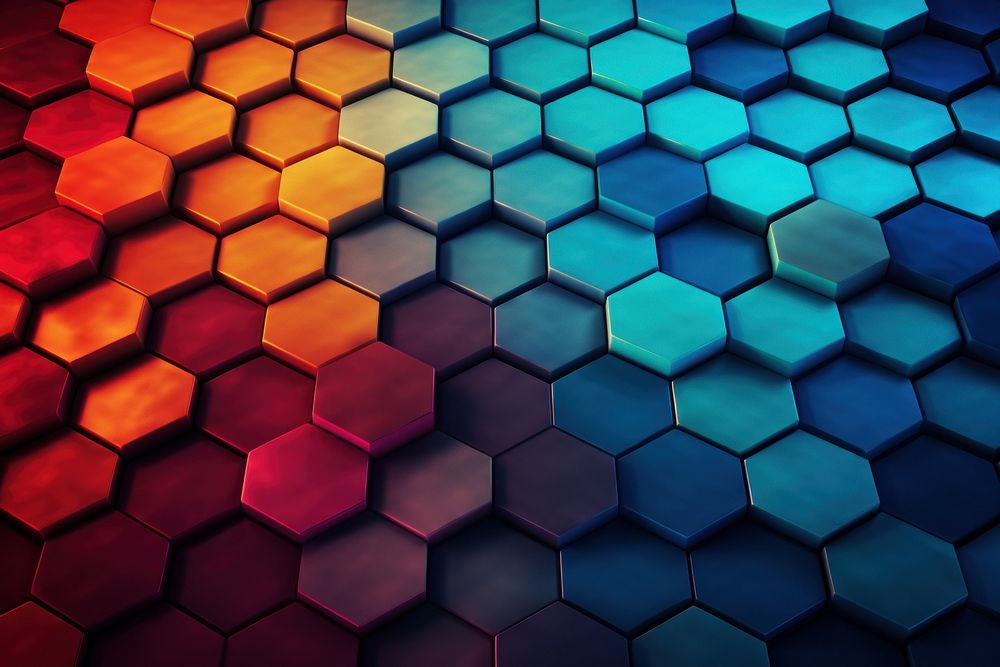 Colored hexagon texture background backgrounds | Premium Photo ...