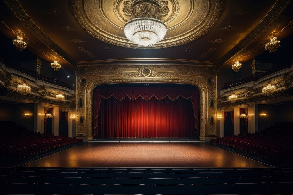 Theatre stage auditorium ballroom. | Premium Photo - rawpixel