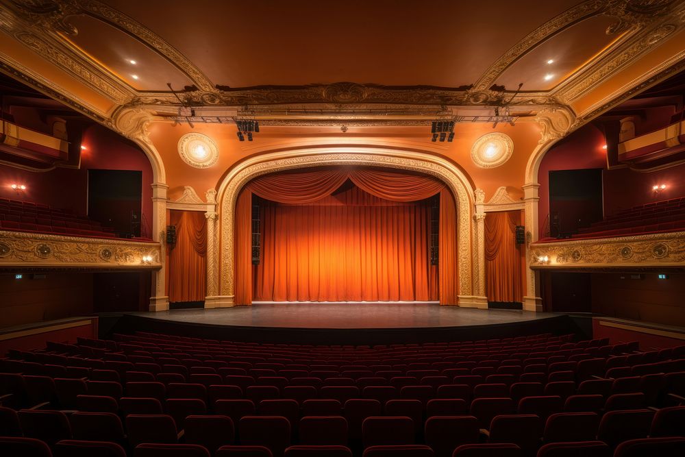 Theatre stage auditorium theatre. | Premium Photo - rawpixel