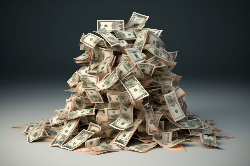 Flying stack money dollar investment | Free Photo Illustration - rawpixel