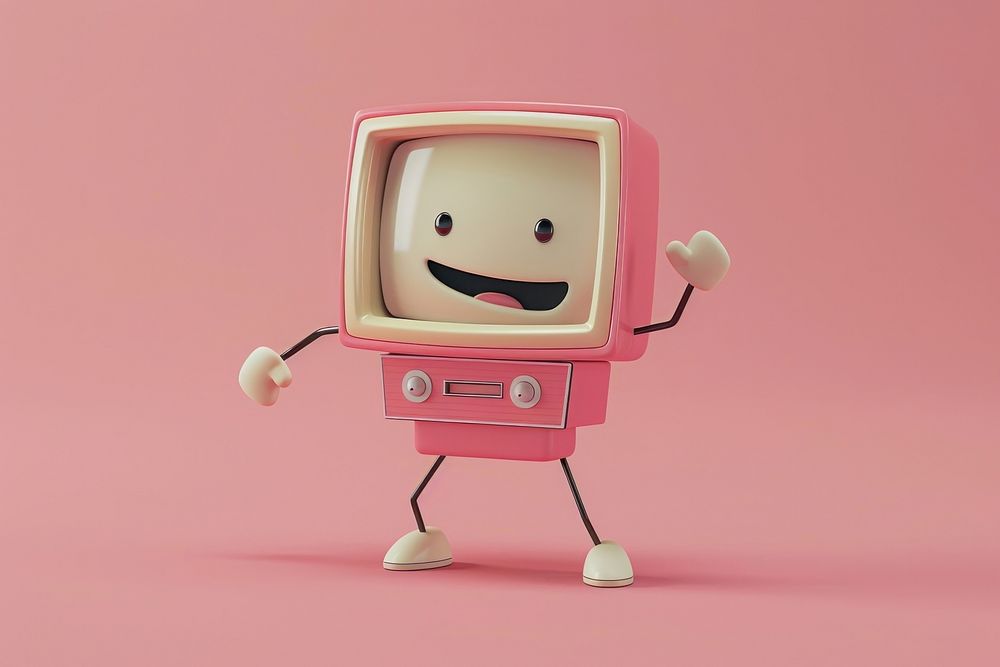 Retro tv character cartoon representation | Free Photo Illustration ...
