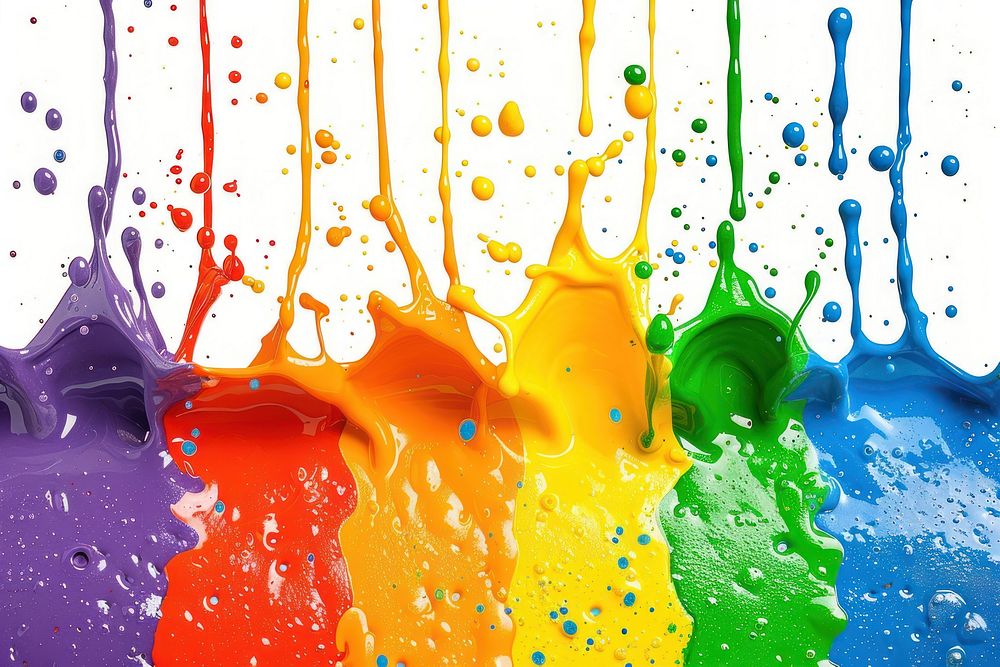 Colorful paint splash backgrounds splattered | Free Photo Illustration ...