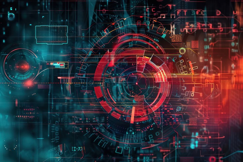 Futuristic cyber background backgrounds downloading | Premium Photo ...