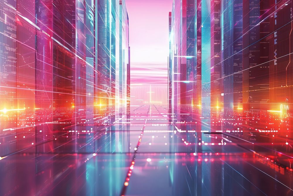 Futuristic cyber world background architecture | Free Photo ...