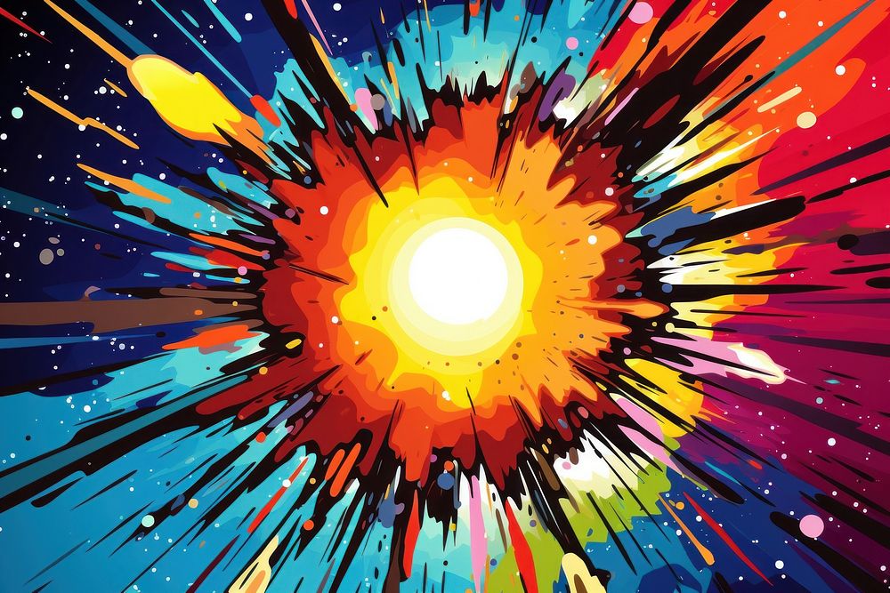 Planet burst effect backgrounds abstract | Free Photo Illustration ...