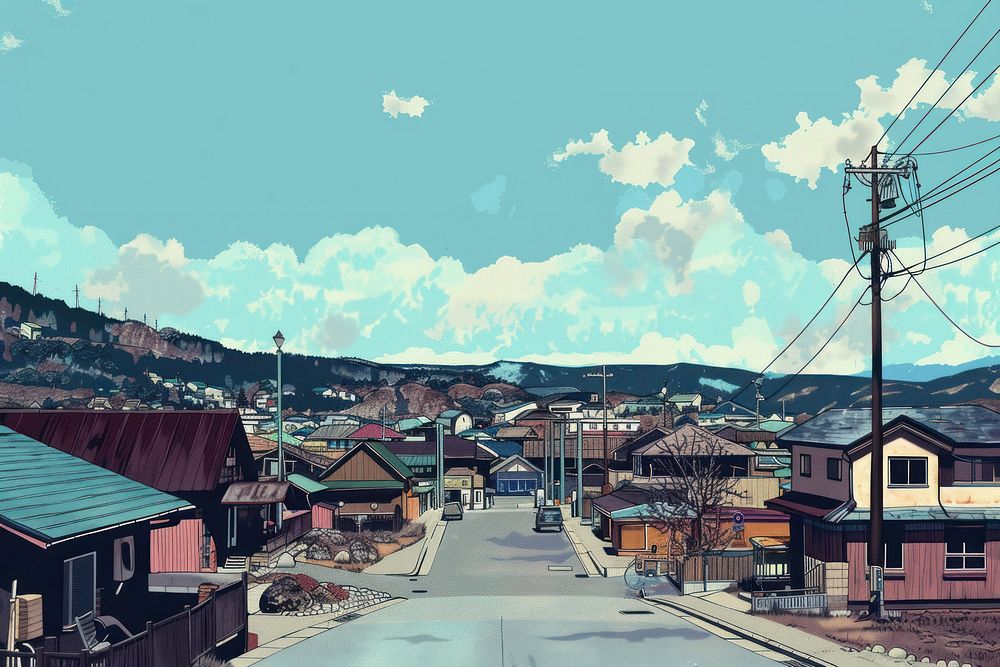 Town background architecture cityscape outdoors. | Free Photo ...