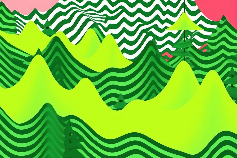 Wave forest pattern abstract outdoors. | Premium Photo Illustration ...