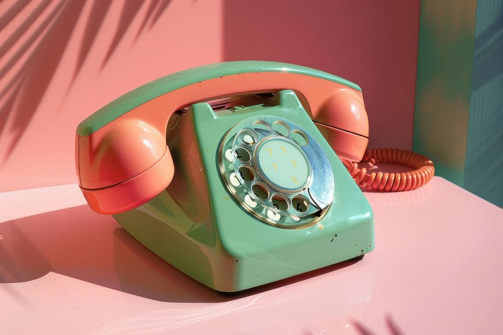 70s telephone electronics technology nostalgia. | Premium Photo - rawpixel