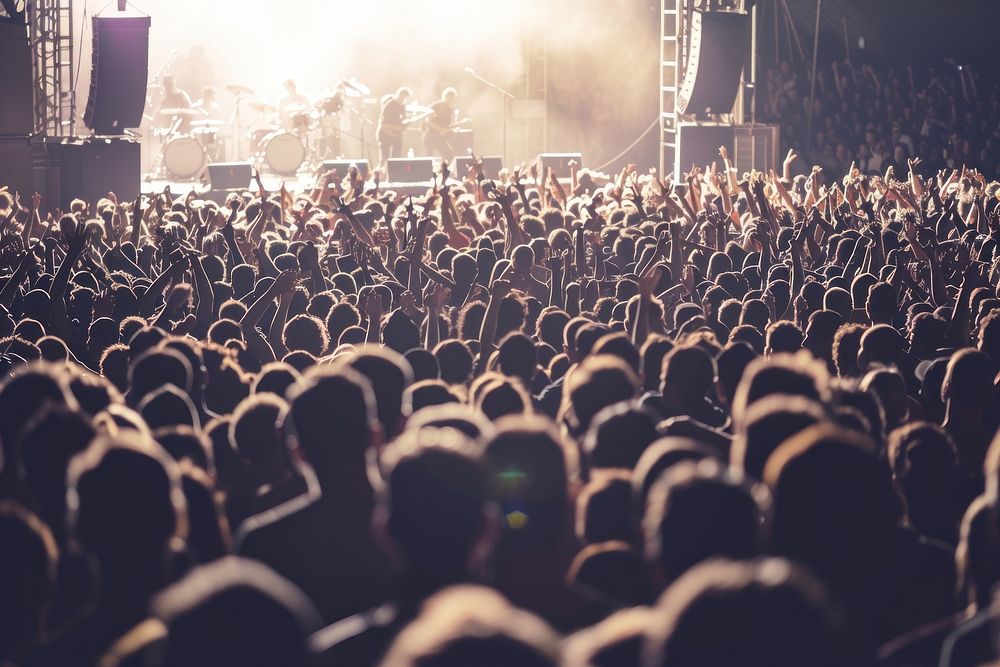 Audience concert illuminated celebration. | Premium Photo - rawpixel