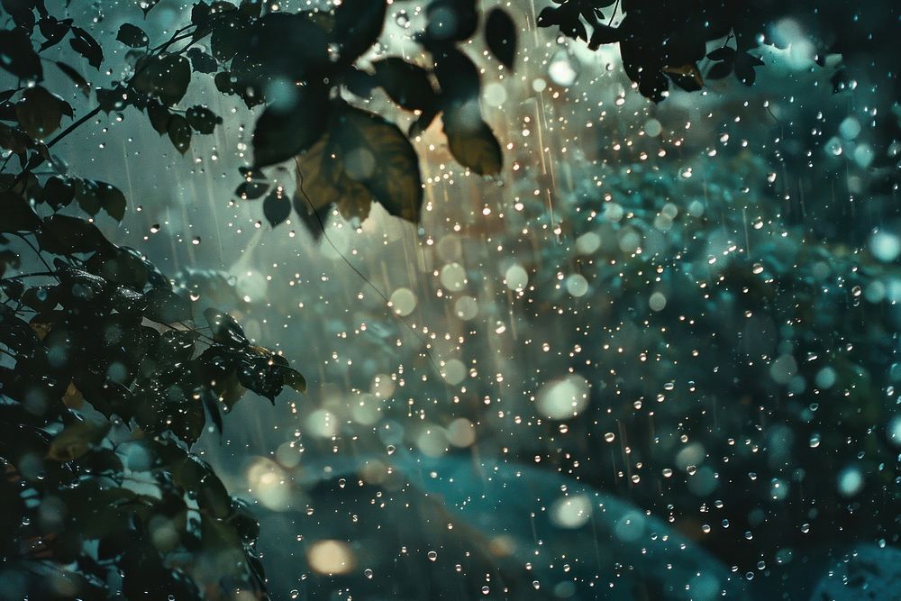 Fresh raining background backgrounds outdoors | Free Photo - rawpixel