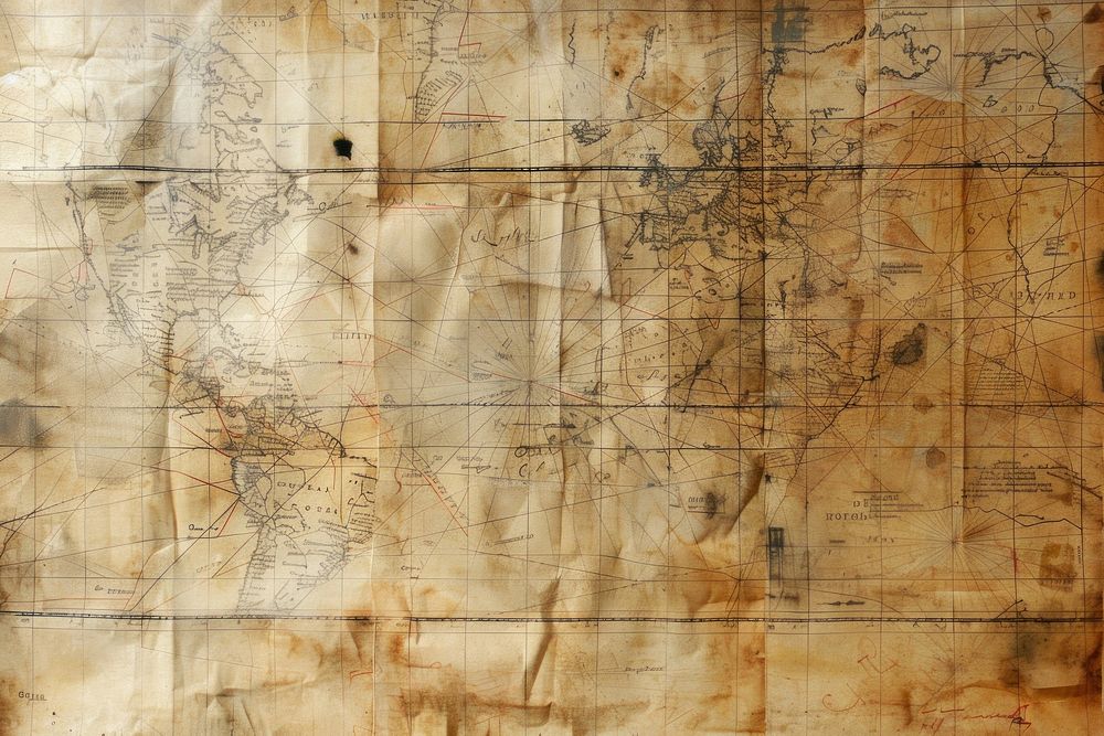 Vintage map backgrounds wood old | Free Photo - rawpixel