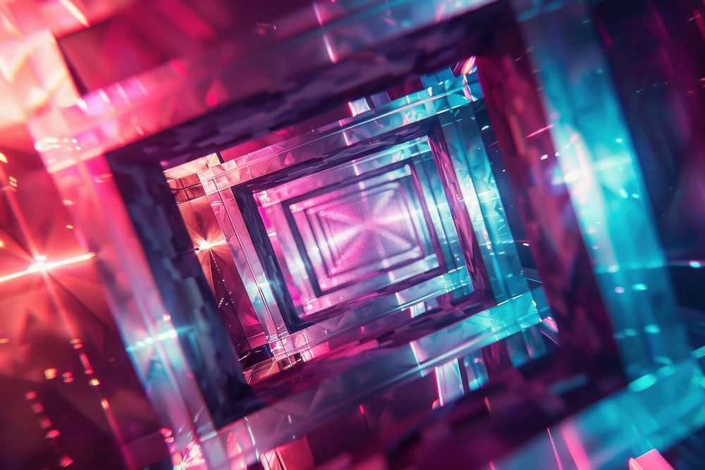 Neon light geometric digital background | Premium Photo - rawpixel