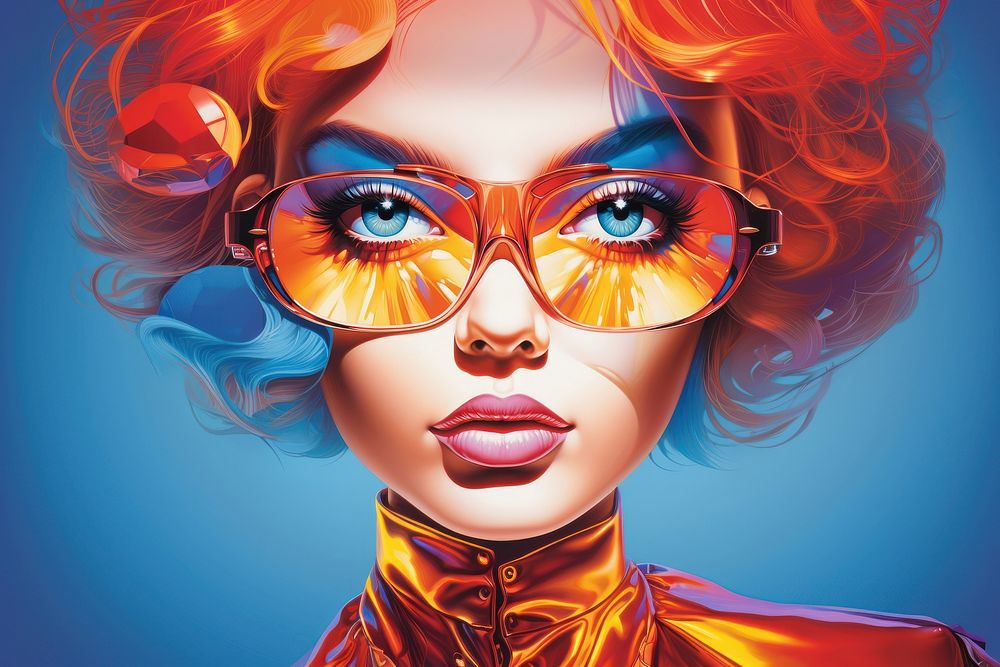 Emotion portrait glasses comics. | Premium Photo Illustration - rawpixel