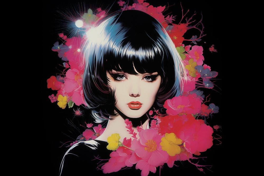 Sakura portrait flower adult. | Free Photo Illustration - rawpixel