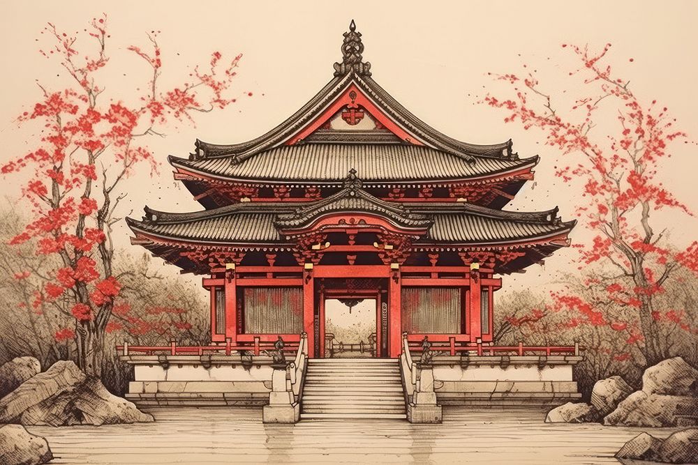 Traditional japanese temple architecture tradition | Free Photo ...