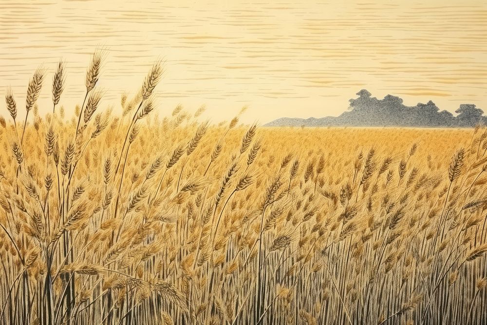 PNG Traditional japanese wheat field | Free Photo Illustration - rawpixel