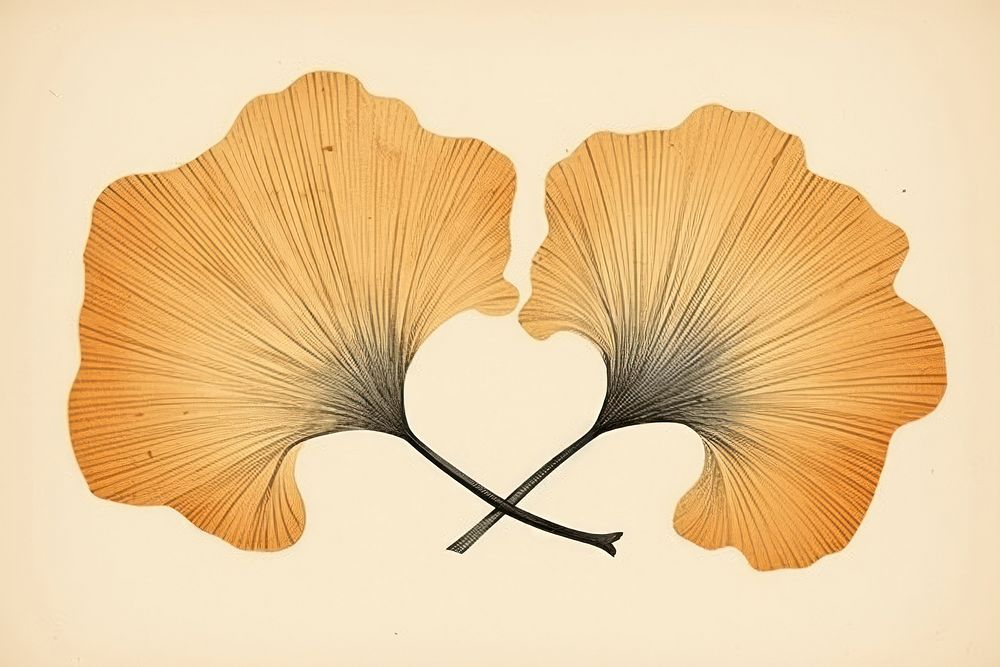 Traditional japanese ginkgo leaf art | Free Photo Illustration - rawpixel