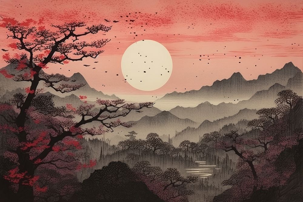Traditional japanese mist landscape outdoors | Free Photo Illustration ...