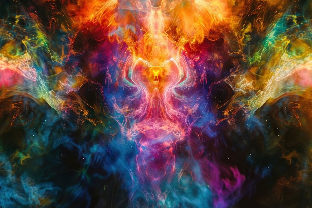 Psychedelic ghost abstract surreal pattern. | Free Photo - rawpixel