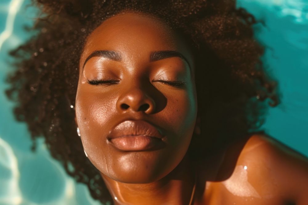 African american woman sunbathing adult | Premium Photo - rawpixel