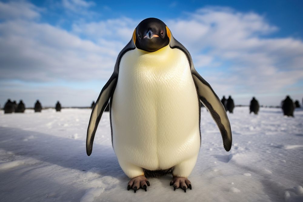 Emperor penguin looking camera animal | Premium Photo - rawpixel