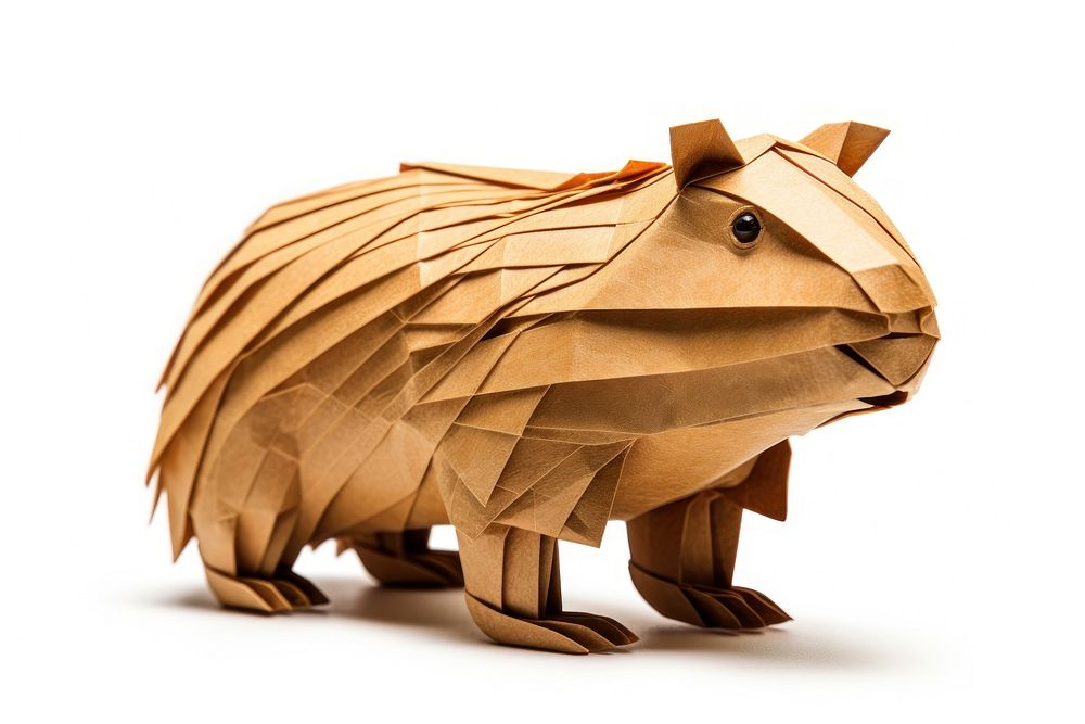 Paper capybara origami art mammal. | Premium Photo Illustration - rawpixel