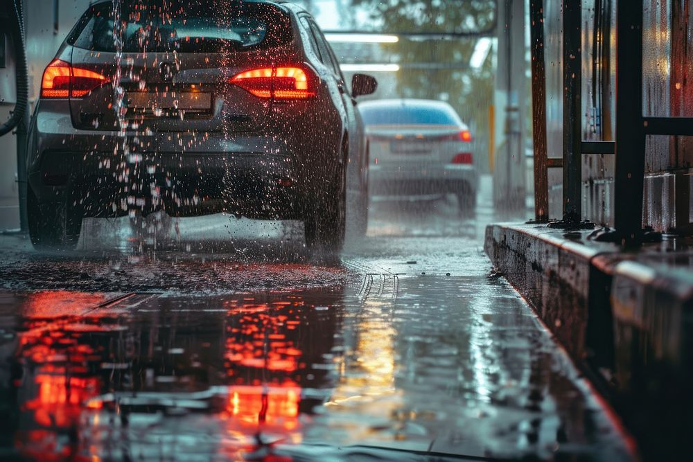 Car wash vehicle rain transportation. | Free Photo - rawpixel