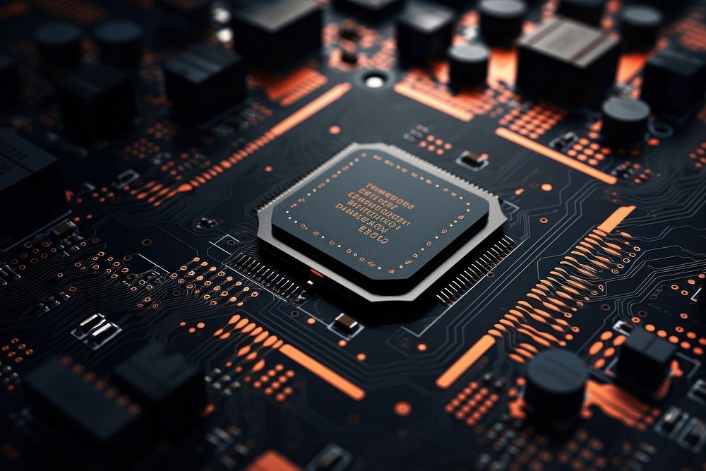 Computer chip microcontroller circuit board | Free Photo - rawpixel
