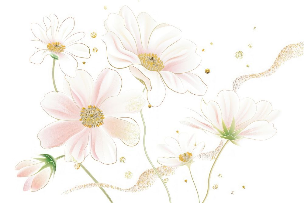 Daisy chinese pattern flower plant. | Premium Photo Illustration - rawpixel