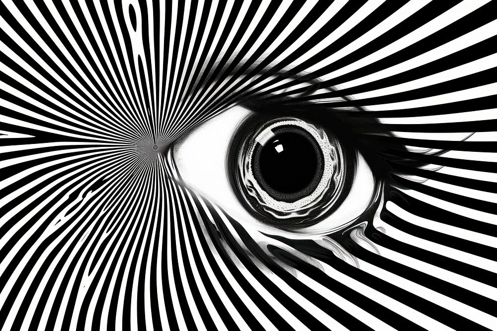 Doppler Effect abstract pattern black. | Premium Photo Illustration ...