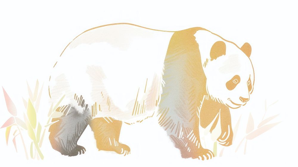Panda walk nature wildlife animal | Free Photo Illustration - rawpixel