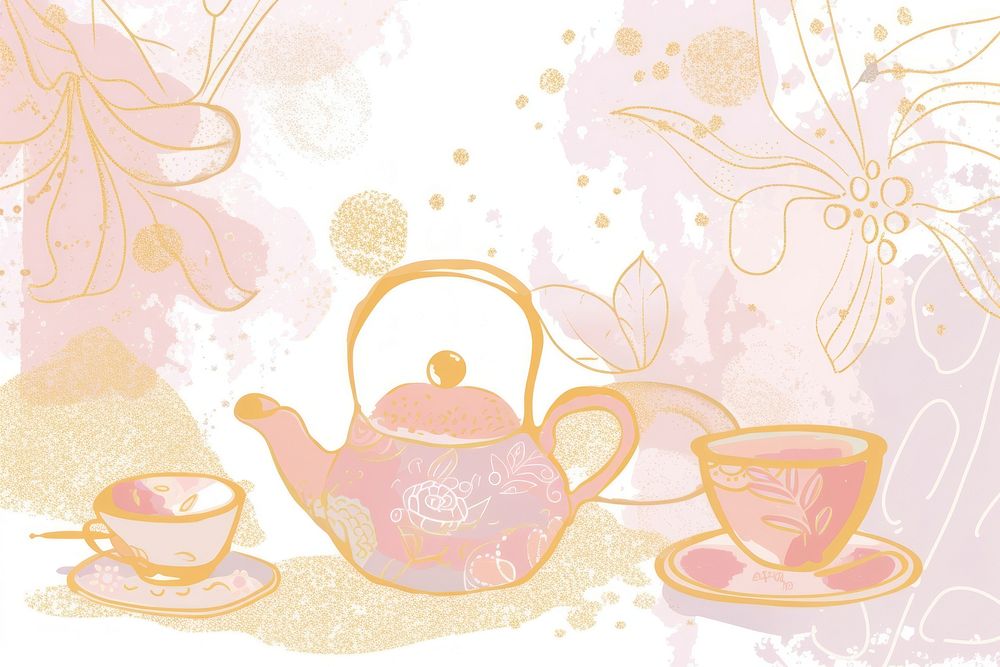 Tea backgrounds teapot coffee. | Premium Photo Illustration - rawpixel