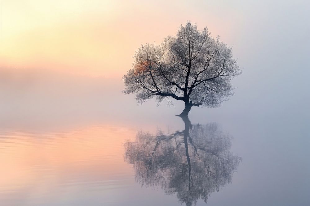 Tranquil tree landscape outdoors sunrise. | Premium Photo - rawpixel