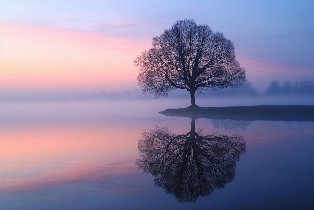Tranquil tree landscape outdoors nature. | Premium Photo - rawpixel