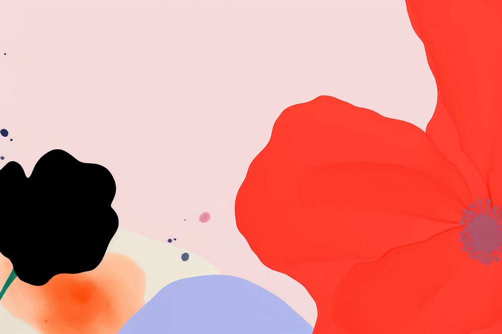 Poppy abstract border backgrounds flower | Premium Photo Illustration - rawpixel