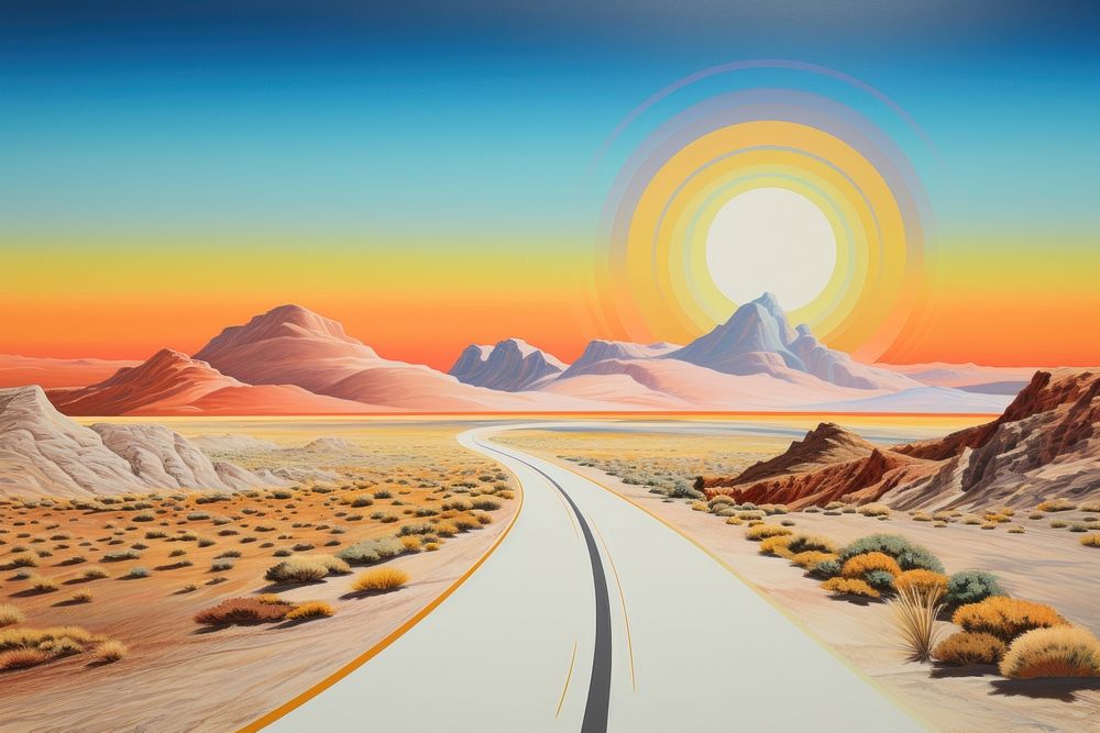 remote country road winding middle | Premium Photo Illustration - rawpixel