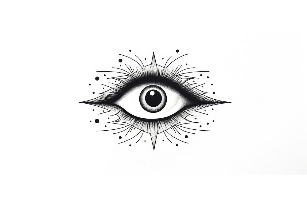 Third eye drawing sketch line. | Free Photo Illustration - rawpixel