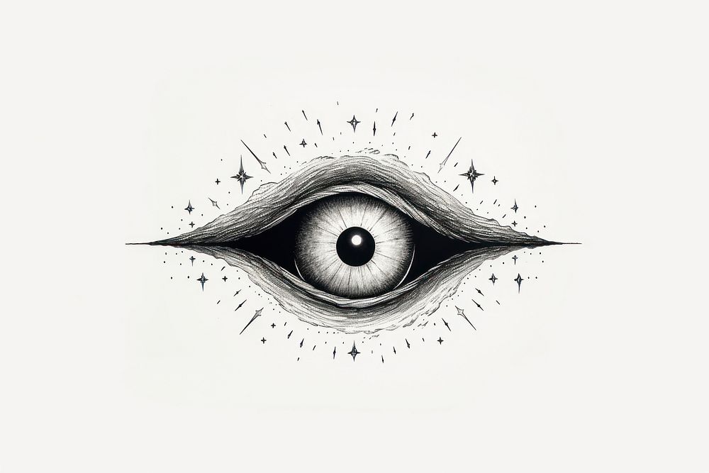 Third eye drawing sketch line. | Premium Photo Illustration - rawpixel