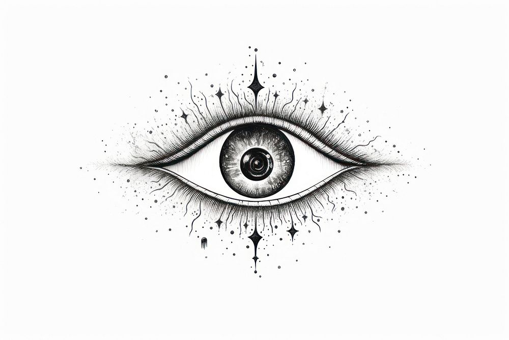 Third eye drawing sketch white. | Premium Photo Illustration - rawpixel
