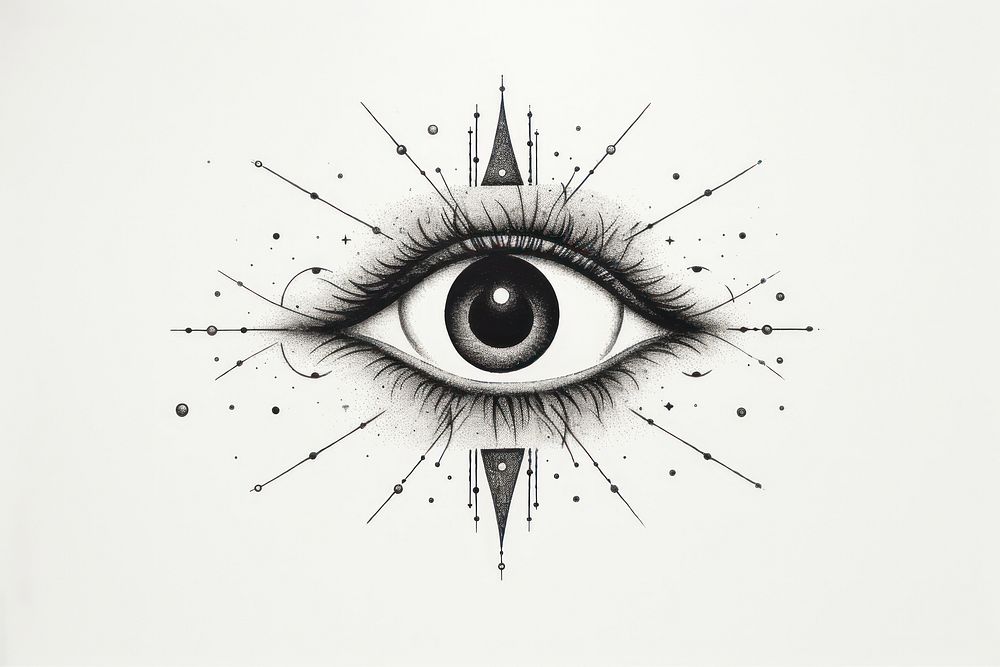 Third eye drawing sketch line. | Premium Photo Illustration - rawpixel