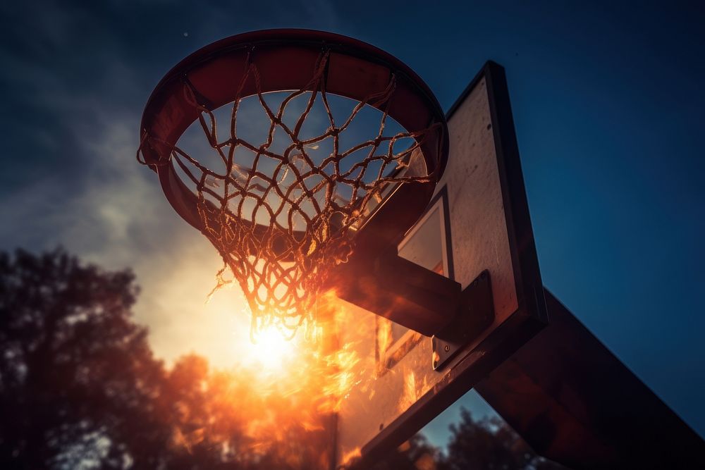 Basketball basketball hoop sports reflection | Premium Photo - rawpixel