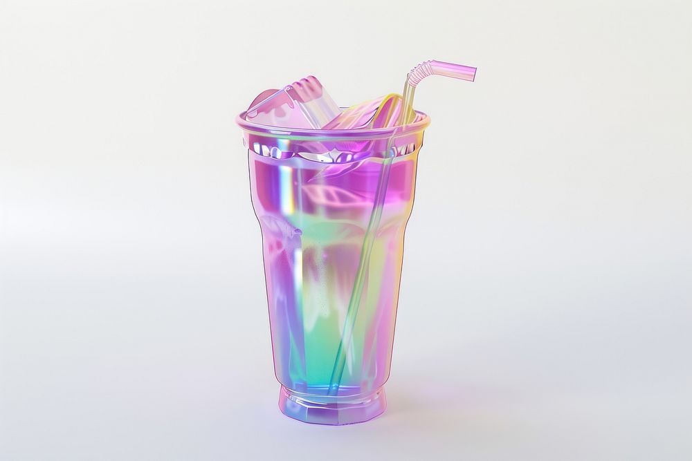 3d render drink holographic glass | Free Photo Illustration - rawpixel