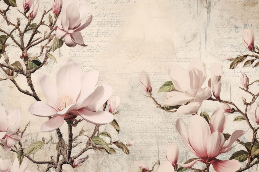 Magnolia backgrounds blossom flower | Free Photo Illustration - rawpixel