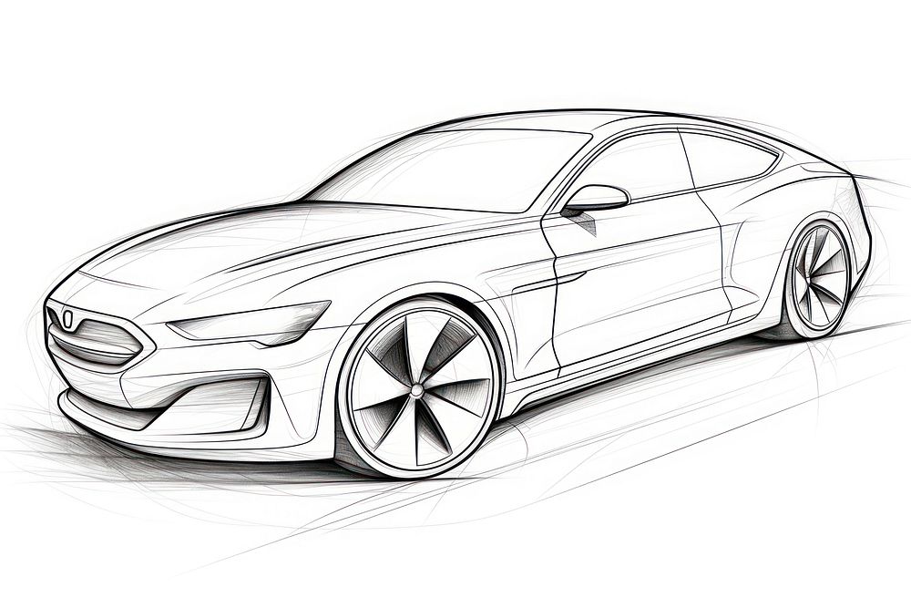 Car outline sketch vehicle drawing | Premium Photo Illustration - rawpixel