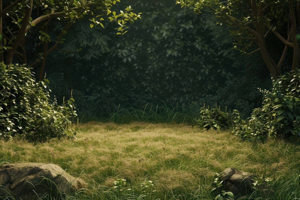 Empty grass field stage outdoors | Premium Photo - rawpixel