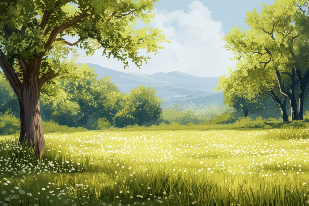 Empty grass field stage landscape | Premium Photo - rawpixel